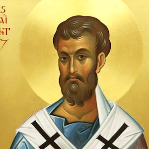 Saint Timothy Icon, Handmade Greek Orthodox Icon of St Timothy the ...