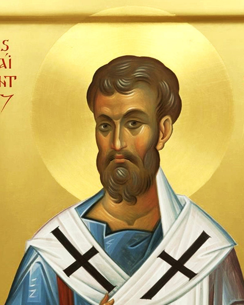 Saint Timothy Icon Handmade Greek Orthodox Icon of St Timothy | Etsy