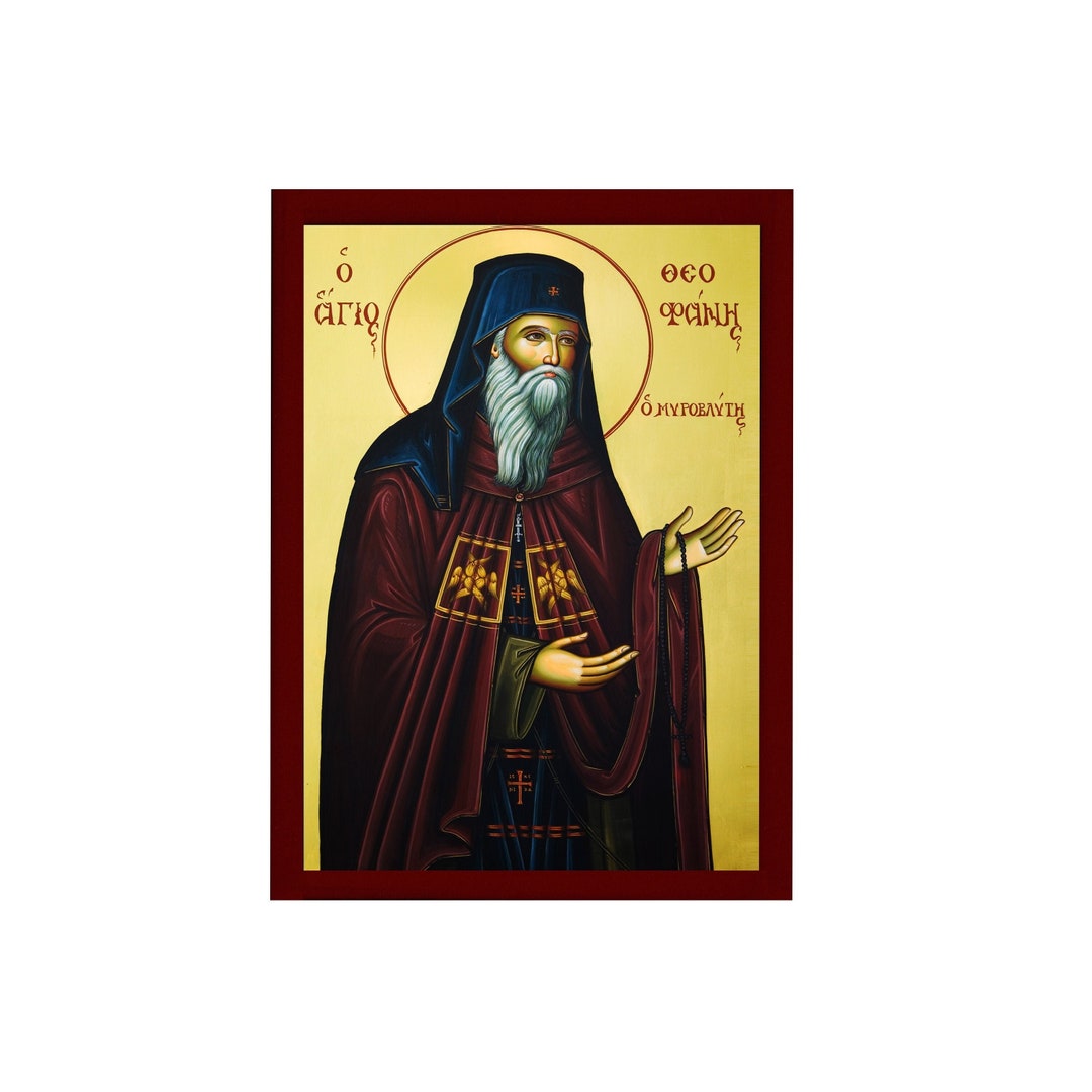 Saint Theophanes Icon, Handmade Greek Orthodox Icon St Theofanes ...