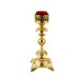 Christian Brass Table Oil Vigil Lamp With Cross, Hand-painted Prayer ...
