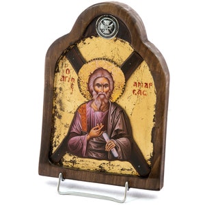 Saint Andrew Icon Handmade Greek Orthodox Icon St Andrew - Etsy