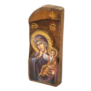 Virgin Mary Icon Panagia Paramythia, Handmade Greek Orthodox Icon of ...