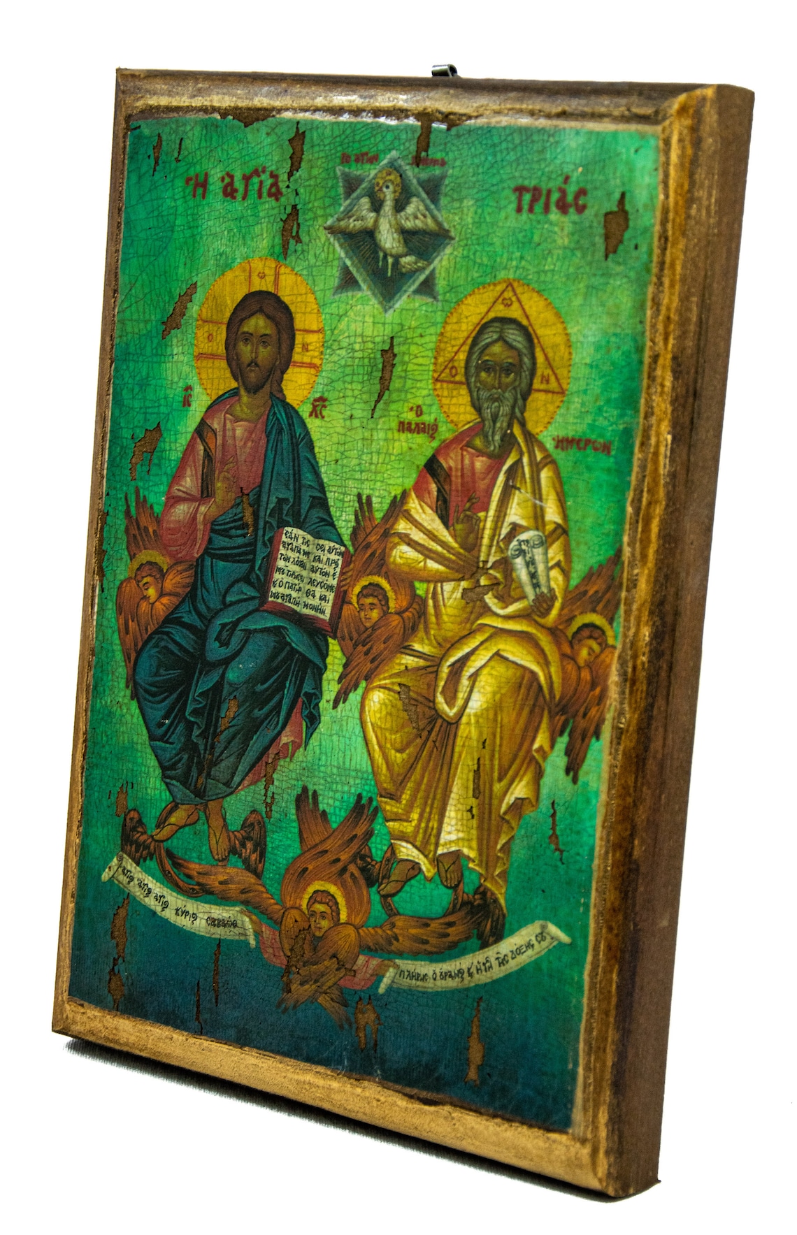 The Holy Trinity Icon Handmade Greek Orthodox Icon God Jesus - Etsy