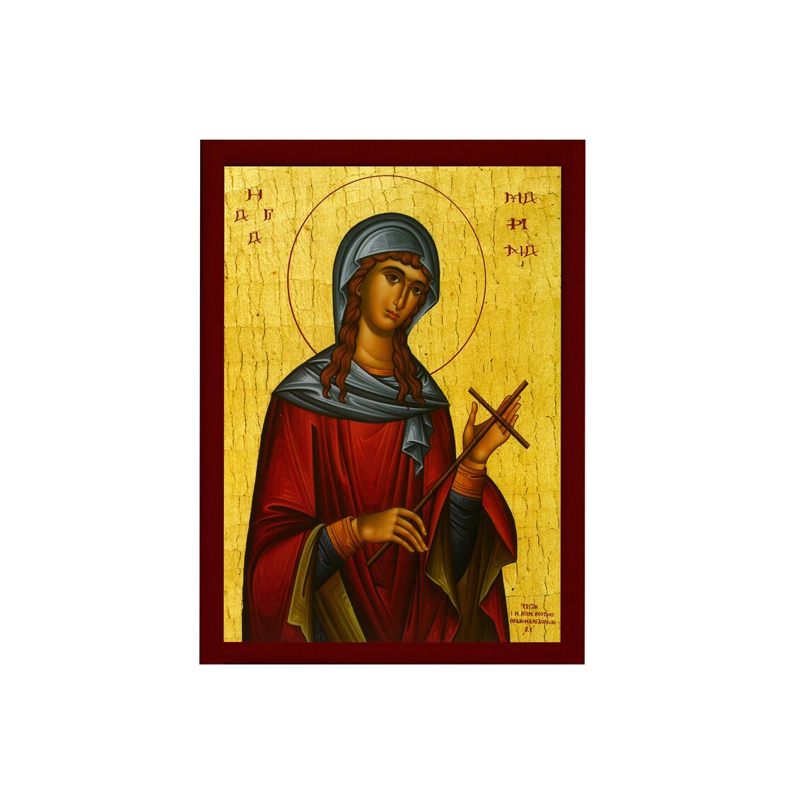 Saint Marina icon Handmade Greek Orthodox icon of St Marina | Etsy