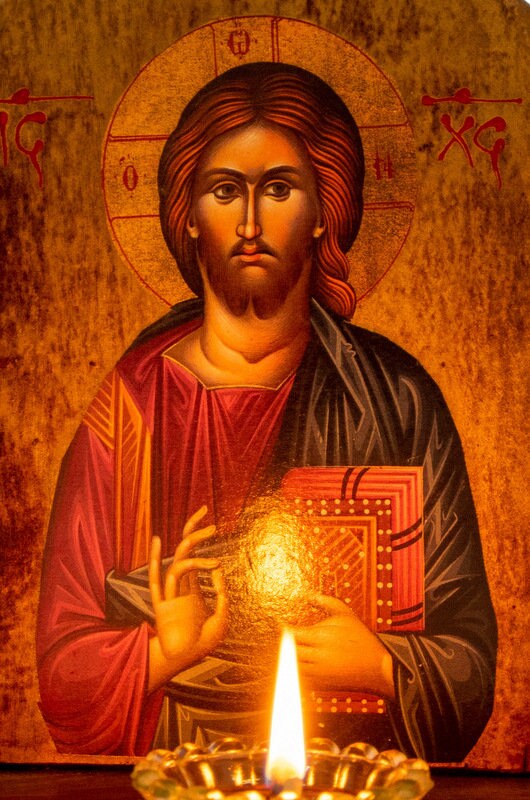 Christian Iconostasis With Jesus Christ St John Forerunner - Etsy