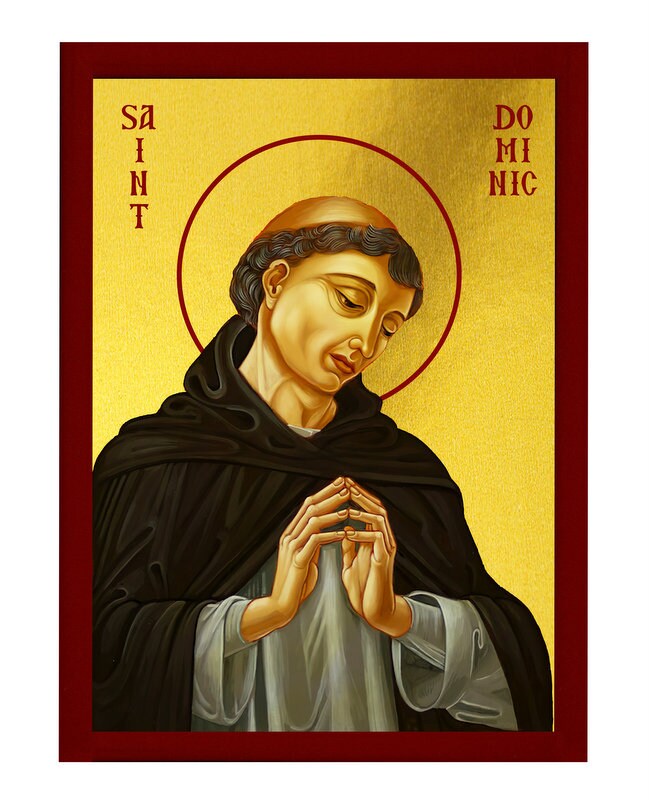 Saint Dominic Icon Handmade Greek Orthodox Icon of St Dominic | Etsy