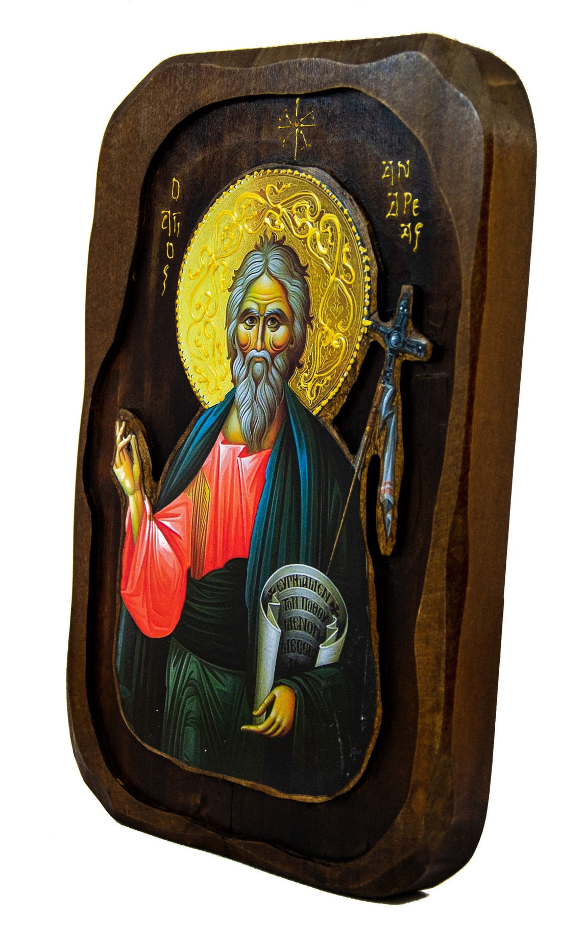 Saint Andrew Icon the Apostle Handmade Greek Orthodox Icon of - Etsy