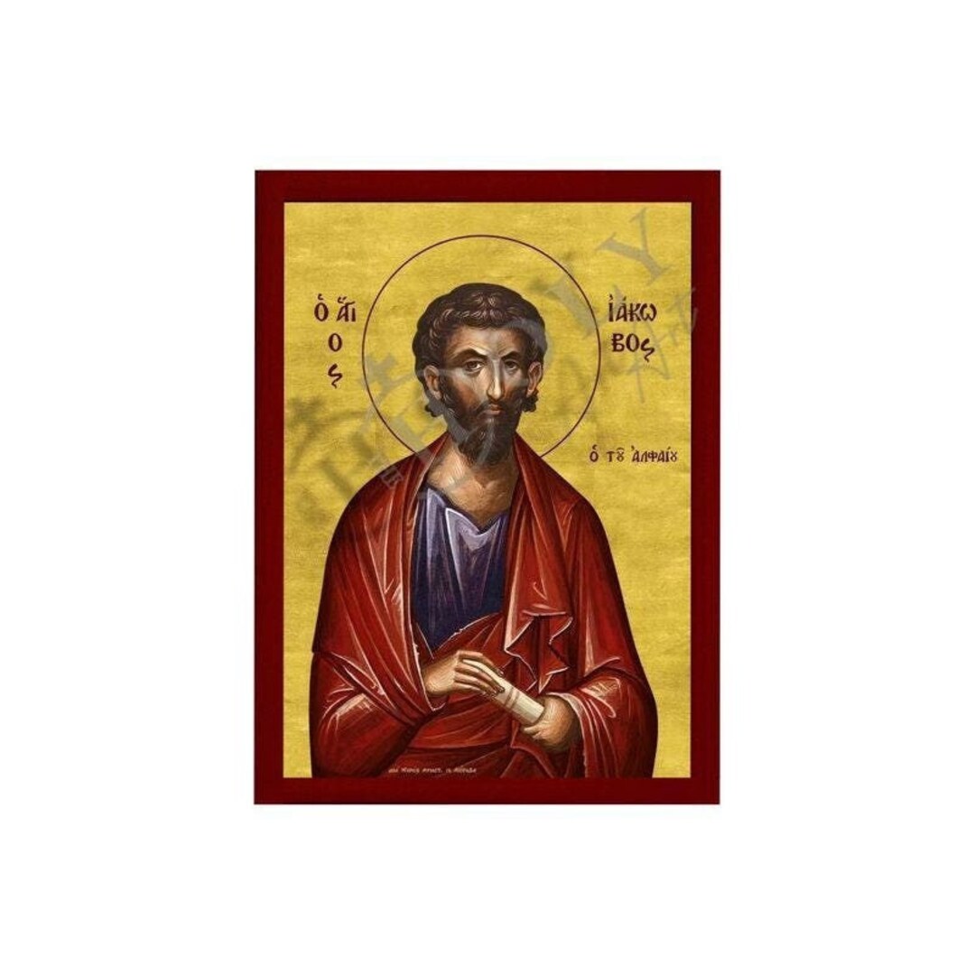 Saint Iakovos Icon, Handmade Greek Orthodox Icon of St James the Less ...