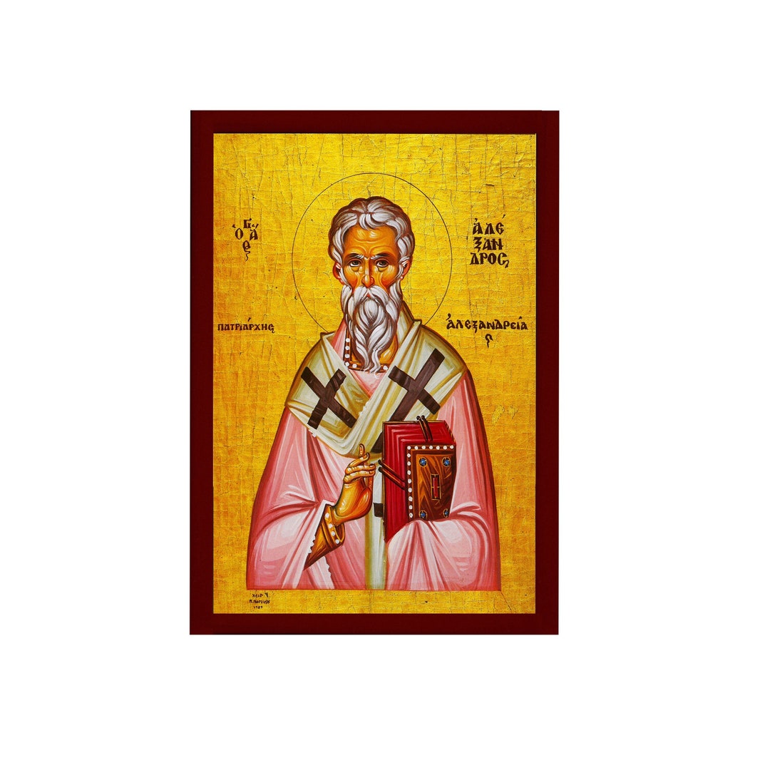 Saint Alexander Icon, Handmade Greek Orthodox Icon St Alexander of ...