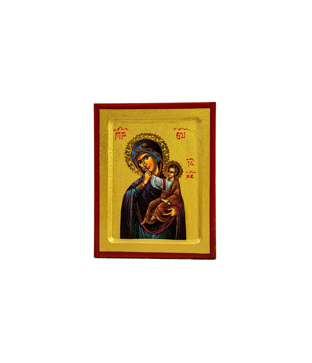 Virgin Mary Icon Panagia Paramythia Handmade Greek Orthodox - Etsy