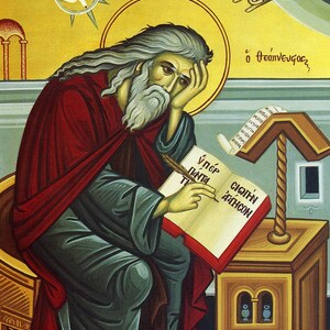 Saint Isaac Icon, Handmade Greek Orthodox Icon of St Isaac of Syria ...