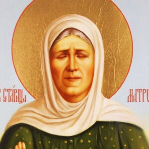 Saint Matrona Icon, Handmade Greek Orthodox Icon St Matrona of Moscow ...