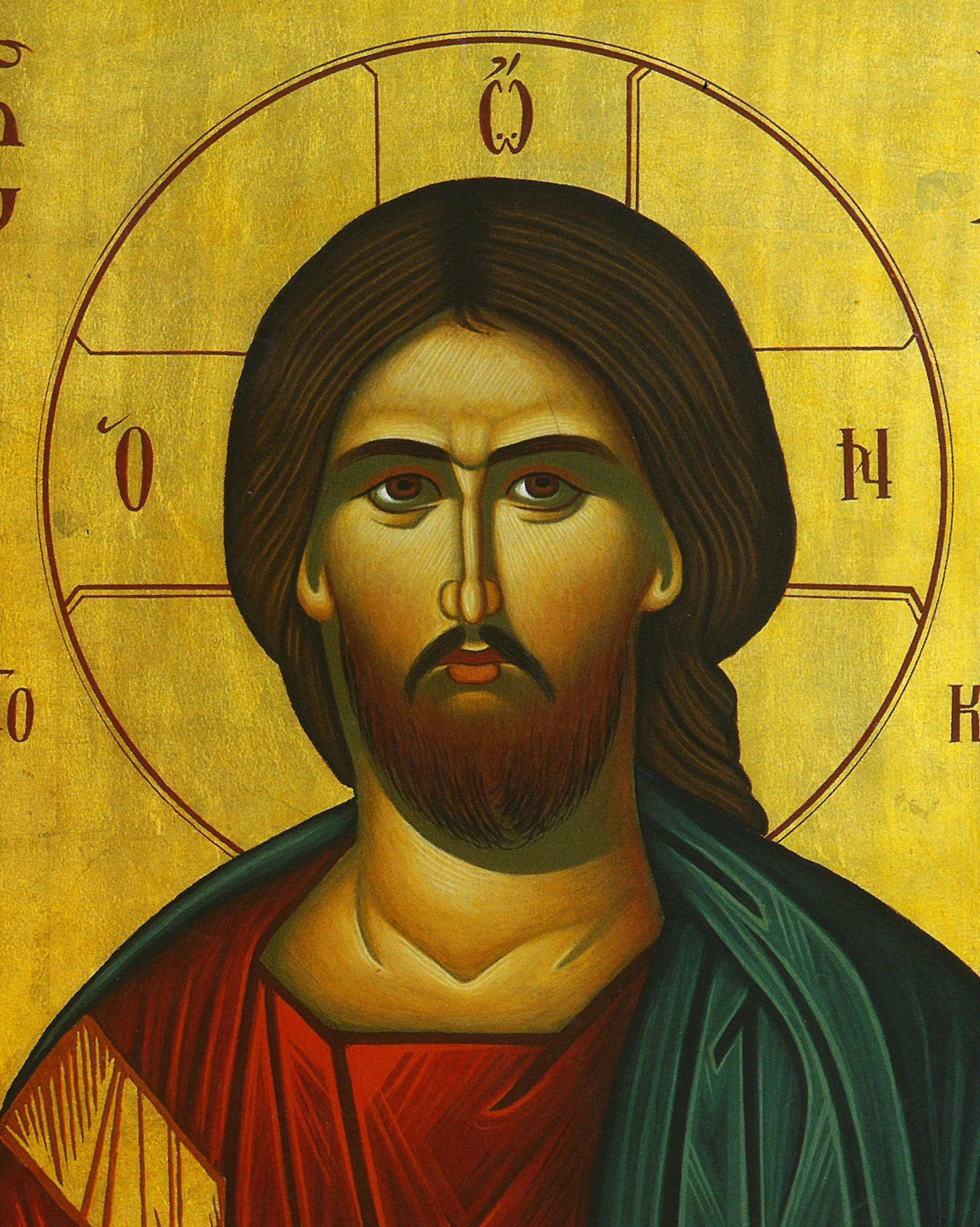 Icône de Jésus-Christ icône grecque orthodoxe faite à la main | Etsy