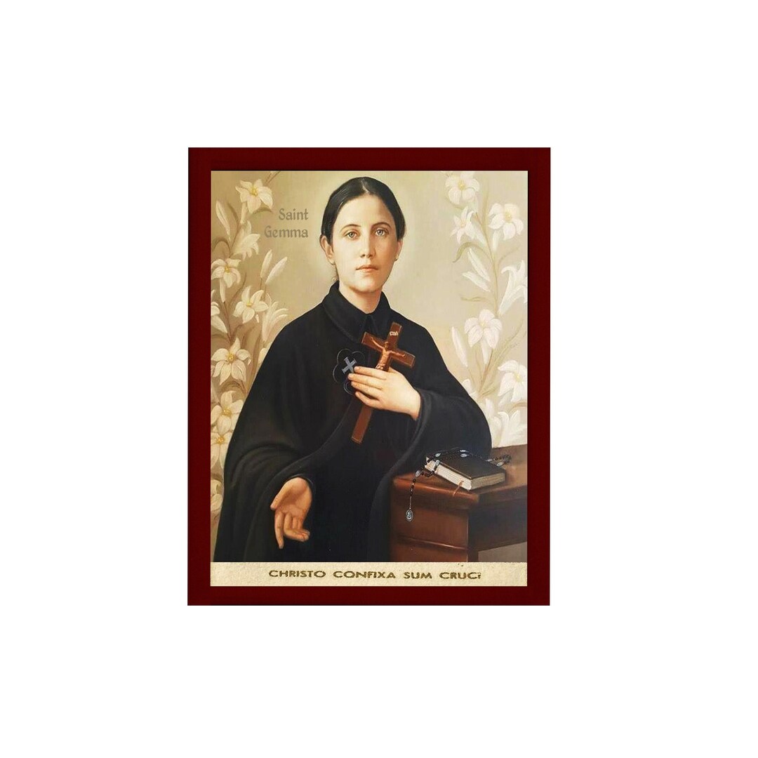 Saint Gemma Icon, Handmade Greek Orthodox Icon St Gemma Galgani ...