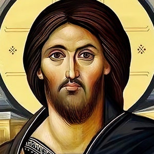 Jesus Christ Icon Sina, Handmade Greek Orthodox Icon of Jesus Christ ...