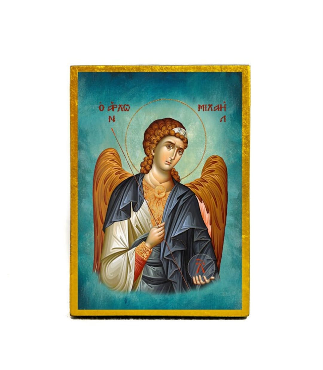 Archangel Michael Icon, Handmade Greek Orthodox Icon of St Michael ...
