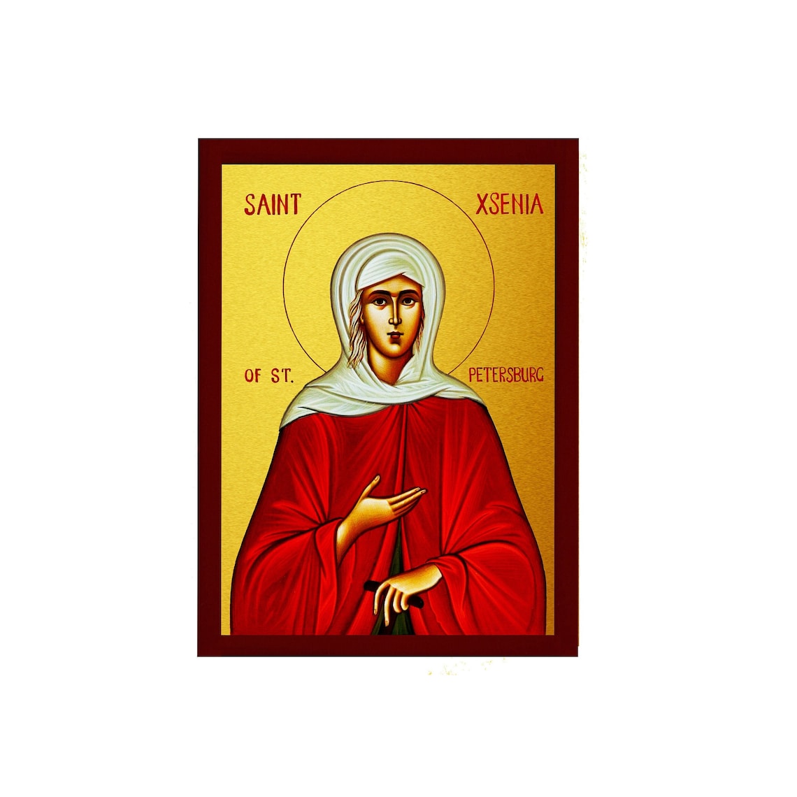 Saint Xenia Icon Handmade Greek Orthodox Icon of St Xenia of - Etsy