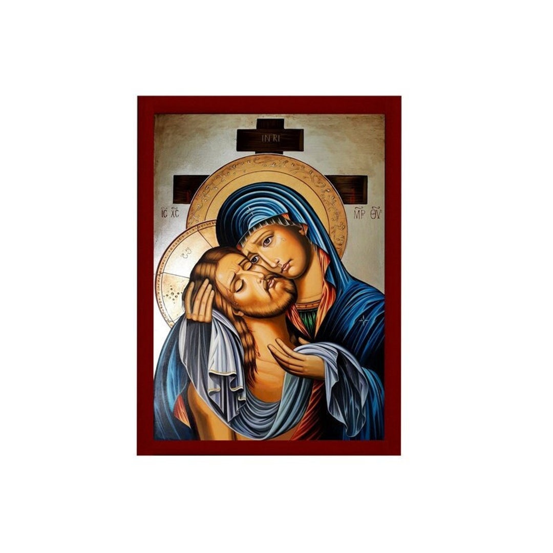 Humiliation of Jesus Christ Icon, Handmade Greek Orthodox Icon of ...