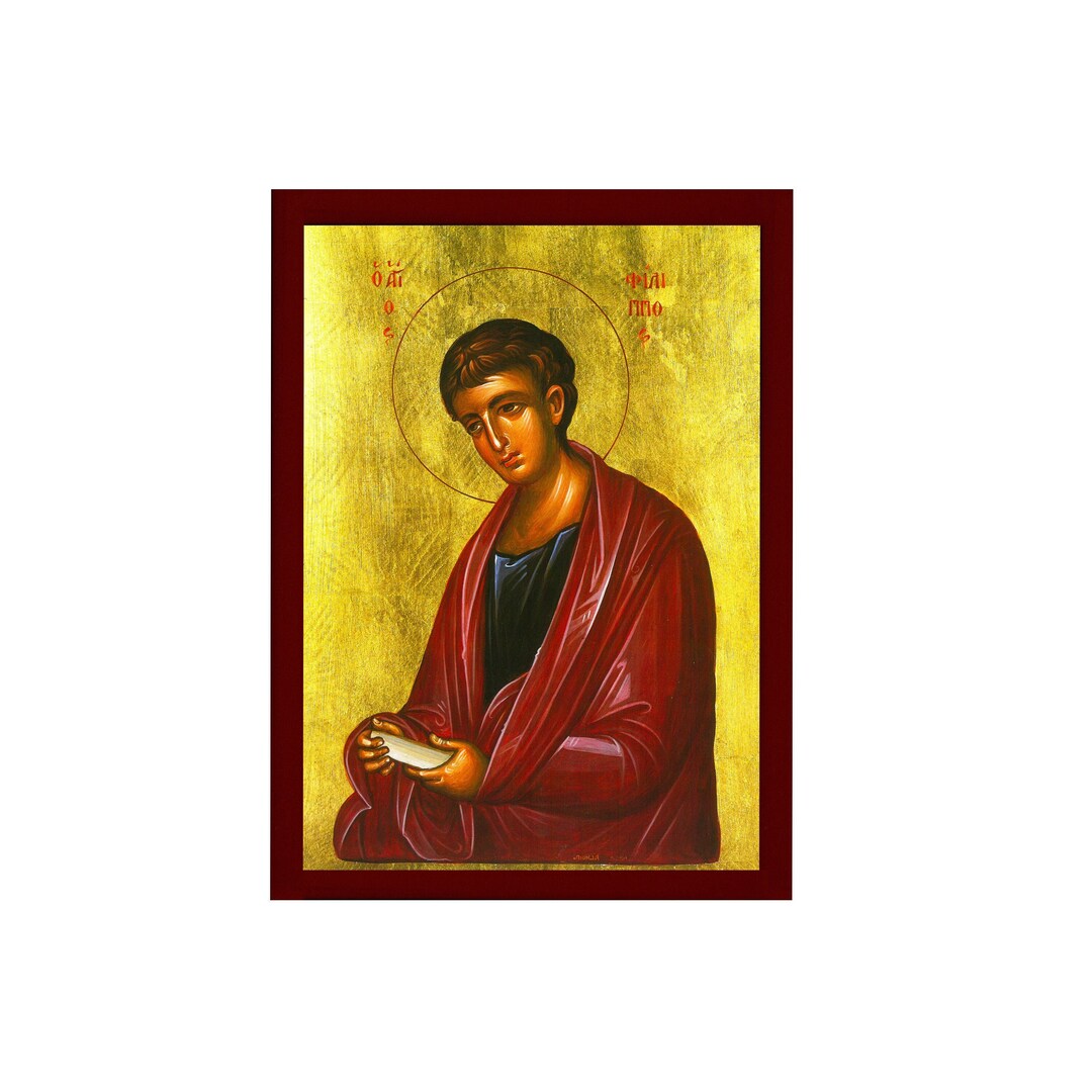 Saint Philip Icon the Apostle, Handmade Greek Orthodox Icon Apostle ...