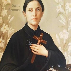 Saint Gemma Icon, Handmade Greek Orthodox Icon St Gemma Galgani ...