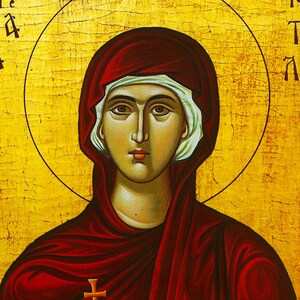 Saint Natalia Icon, Handmade Greek Orthodox Icon of St Natalia of ...