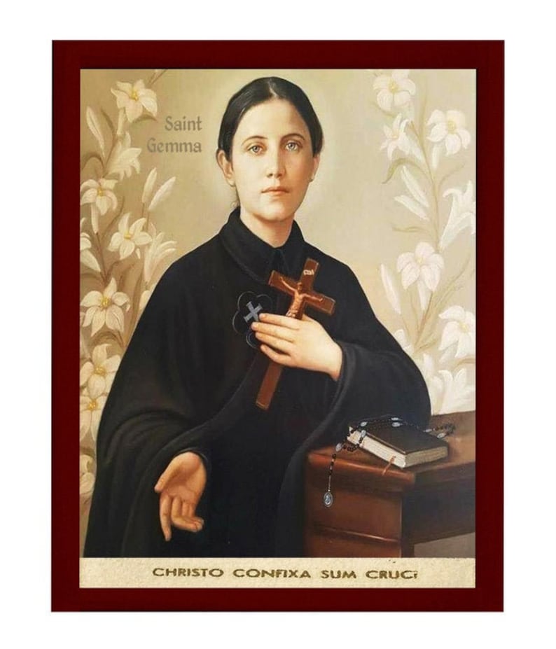 Saint Gemma Icon Handmade Greek Orthodox Icon St Gemma | Etsy