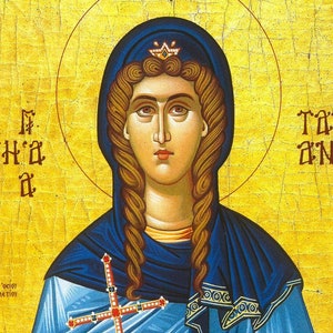 Saint Tatiana Icon, Handmade Greek Orthodox Icon St Tatiana of Rome ...