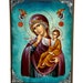 Virgin Mary Icon Panagia Paramythia Handmade Greek Christian Orthodox ...