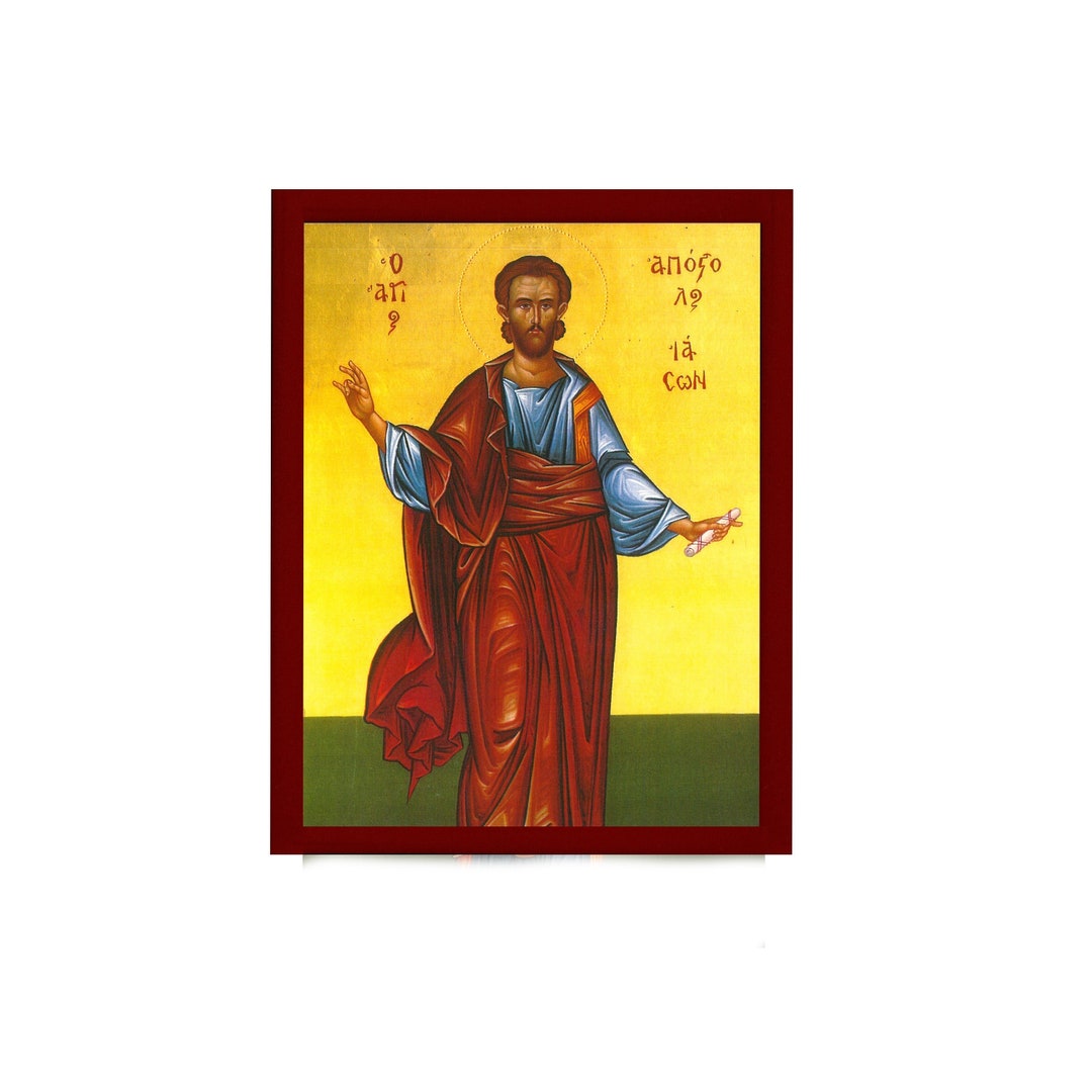 Saint Jason Icon, Handmade Greek Orthodox Icon St Jason the Apostle ...