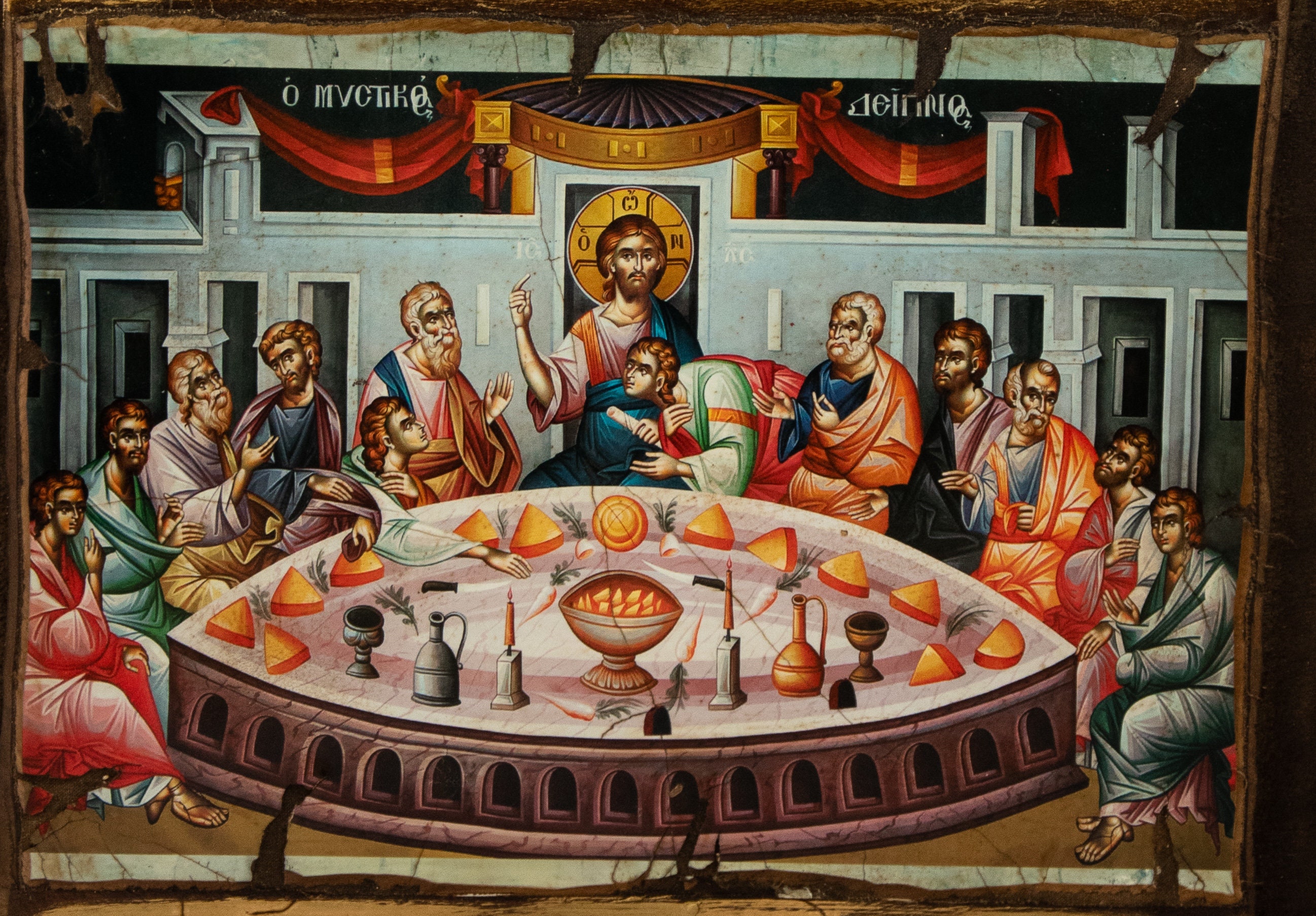 The Last Supper Orthodox icon Jesus Christ icon Handmade | Etsy