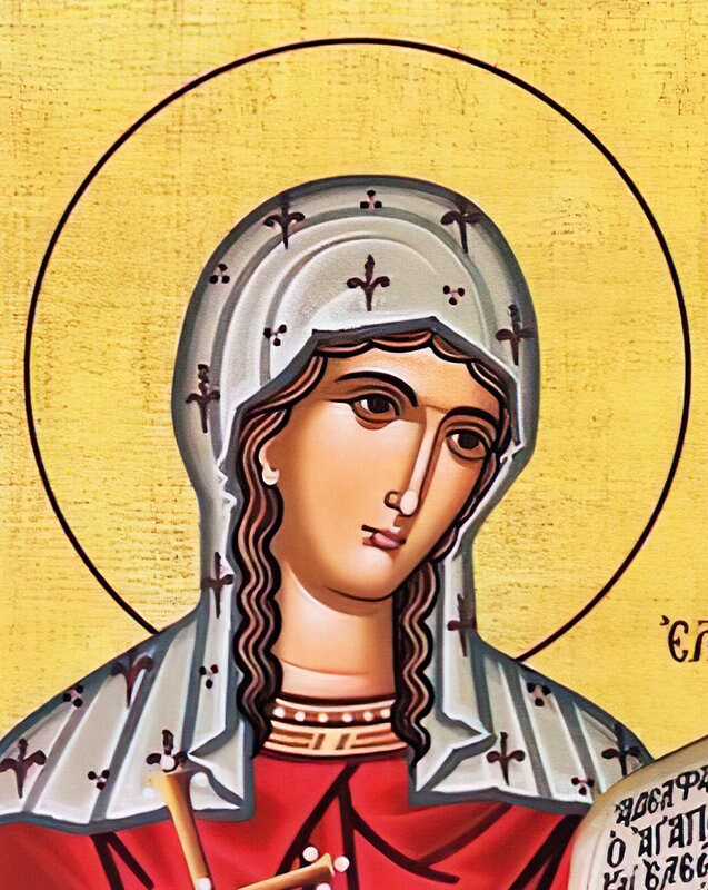 Saint Tabitha icon Handmade Greek Catholic Orthodox icon of | Etsy