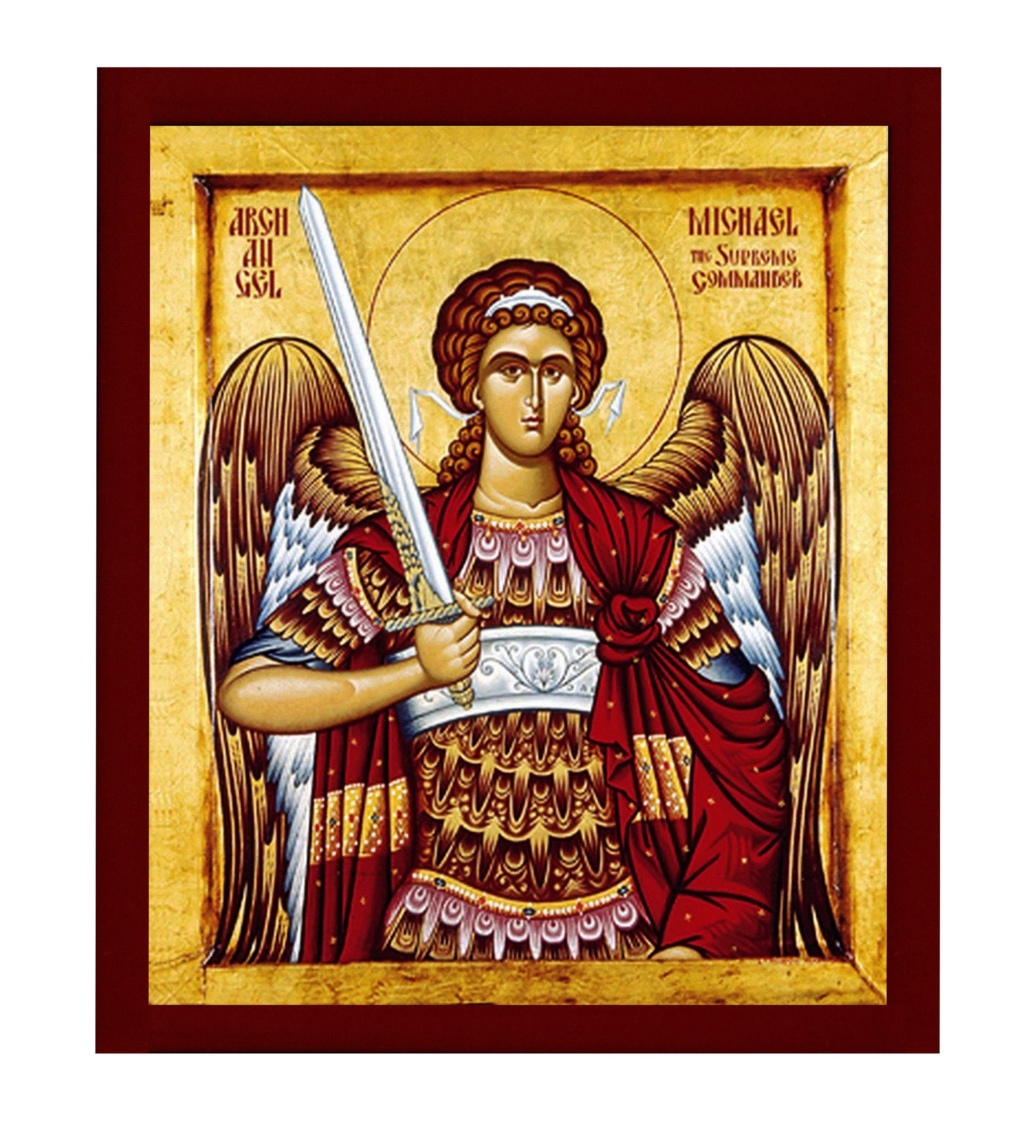 Archangel Michael icon Handmade Greek Orthodox icon of St | Etsy