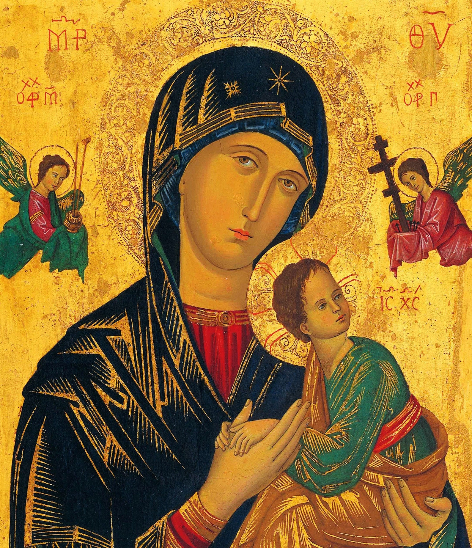 Our Lady of Perpetual Help Icon Handmade Greek Orthodox Icon - Etsy
