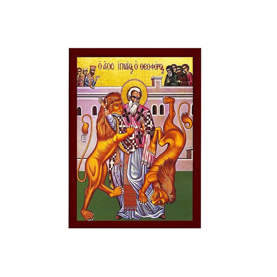 Saint Ignatius Icon, Handmade Greek Orthodox Icon St Ignatius of ...