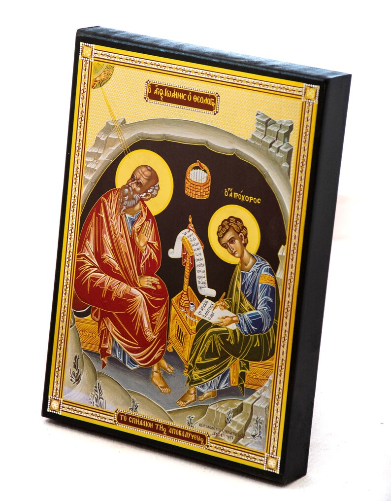 Saint John Evangelist icon Orthodox icon of the Apocalypse | Etsy