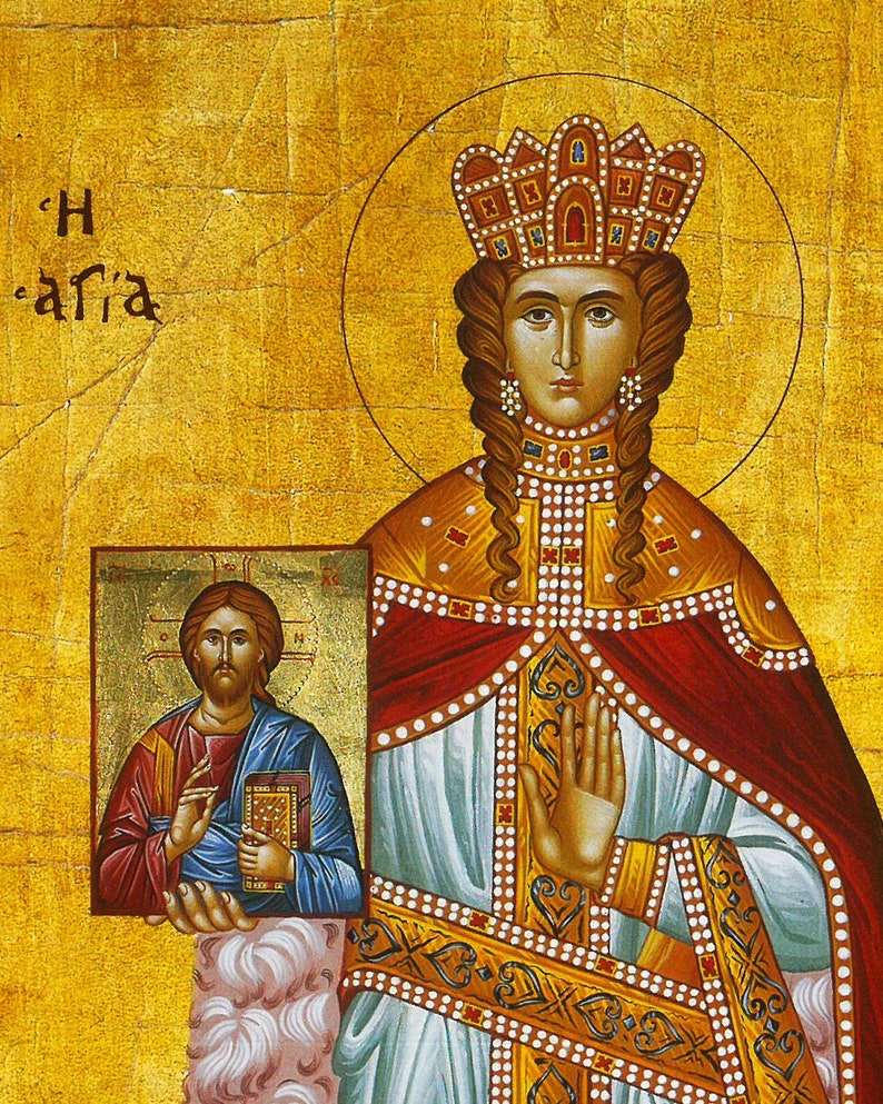 Saint Theodora Icon the Empress Handmade Greek Orthodox Icon - Etsy