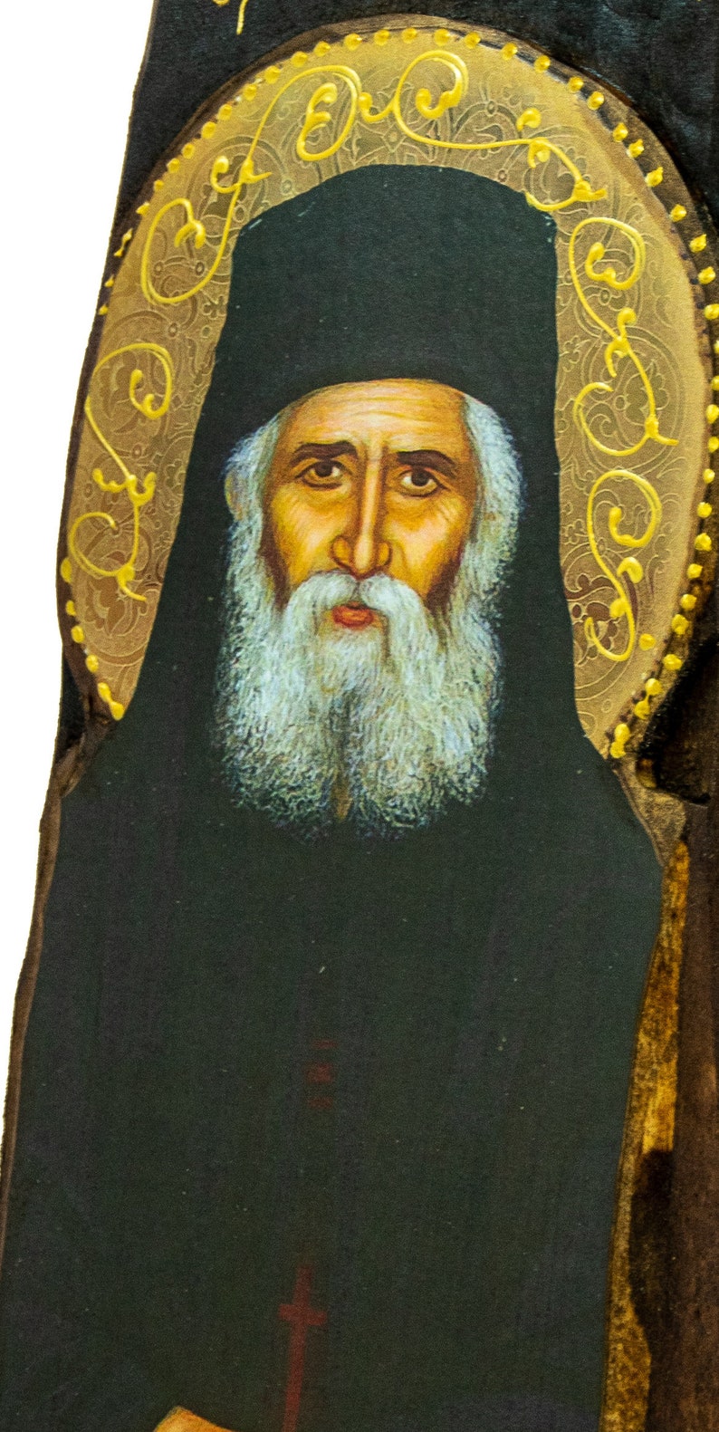 Saint Paisios of Mount Athos icon Handmade Greek Orthodox | Etsy