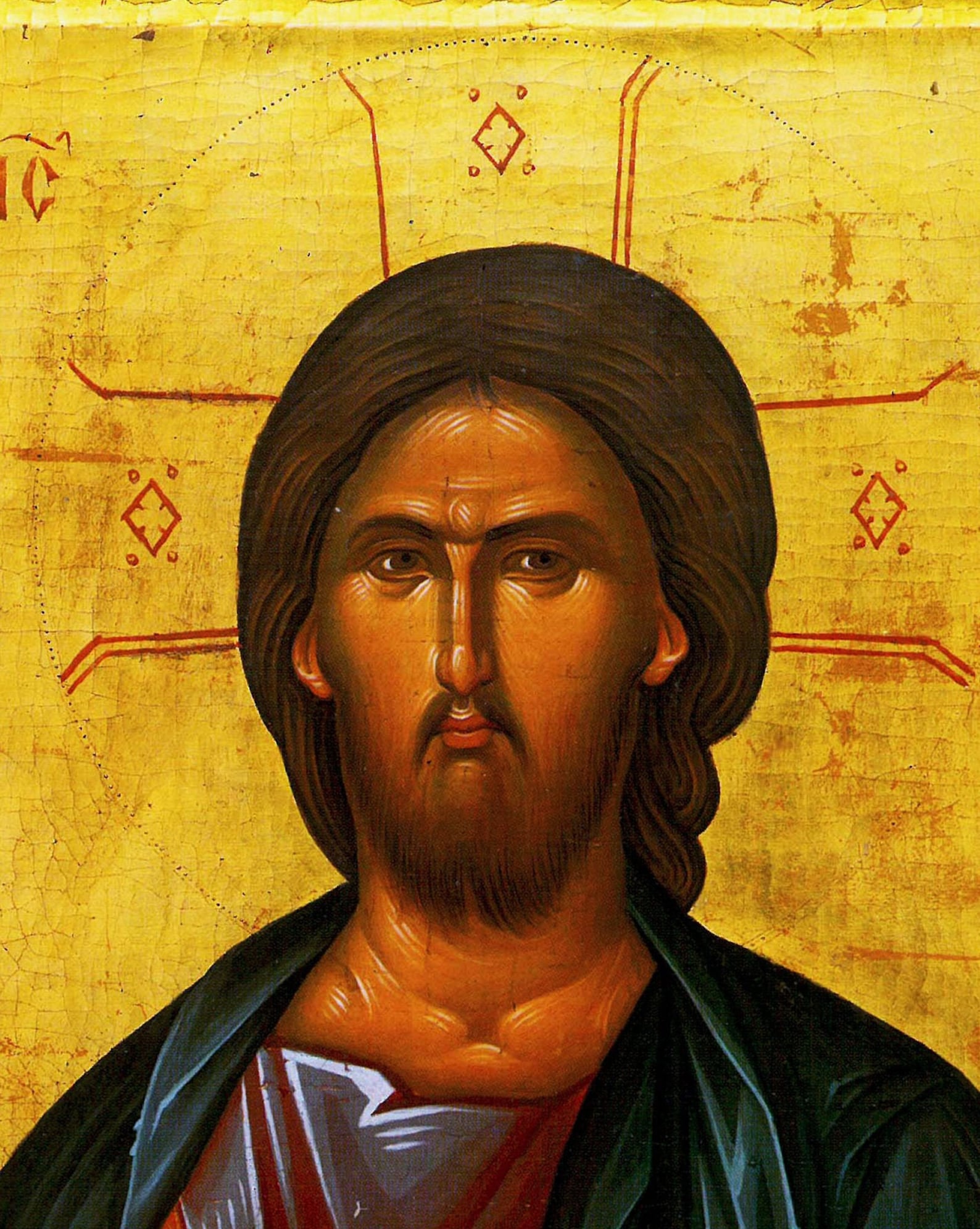 Icône de Jésus-Christ icône grecque orthodoxe faite à la main - Etsy France