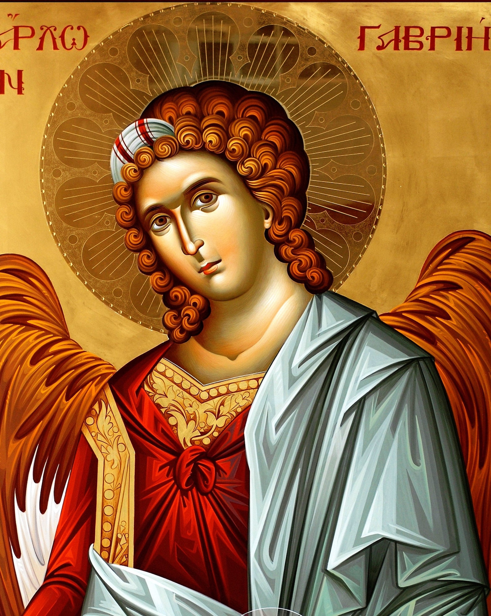 Archangel Gabriel Icon Handmade Greek Orthodox Icon of St | Etsy