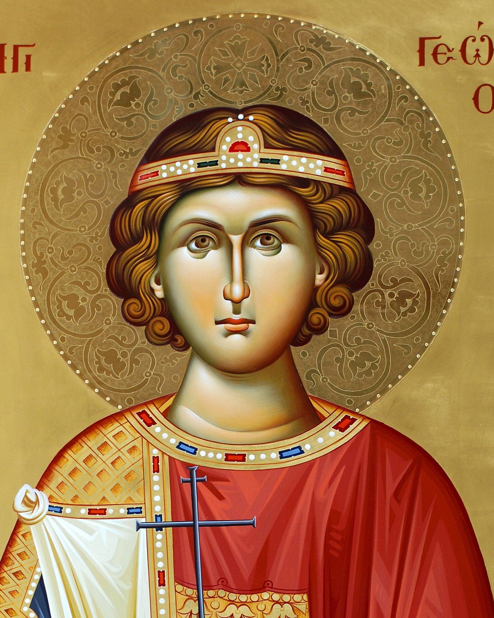 Saint George Icon Handmade Greek Orthodox Icon of St George - Etsy