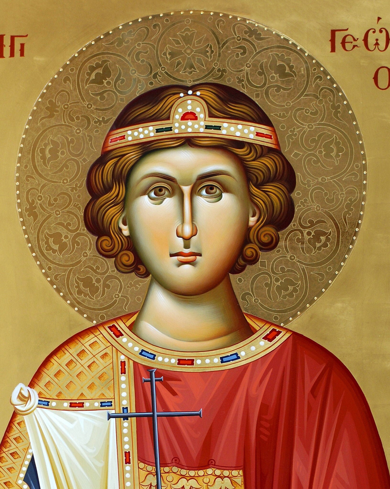 Saint George Icon Handmade Greek Orthodox Icon of St George - Etsy