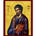 Saint Luke the Apostle Icon, Handmade Greek Orthodox Icon of Apostle Evangelist Luke, Byzantine ...