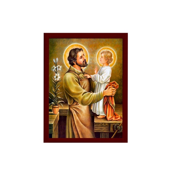 Saint Joseph Icon Handmade Greek Orthodox Icon of St Joseph - Etsy