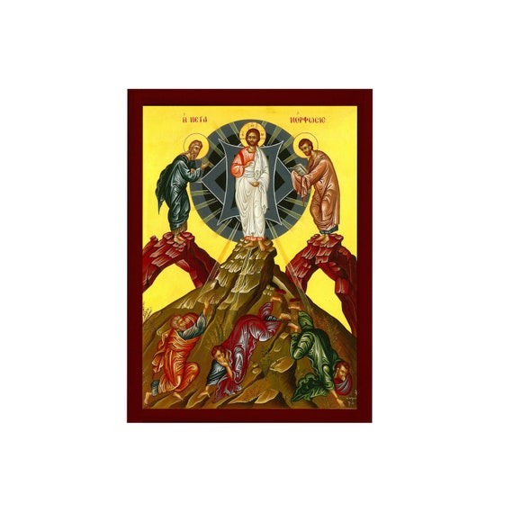 Metamorphosis Jesus Christ Icon Handmade Greek Orthodox Icon - Etsy