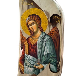 Archangel Gabriel Icon, Handmade Greek Orthodox Icon of St Gabriel ...