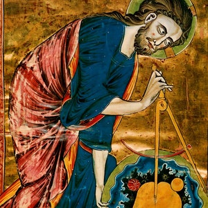 Jesus Christ Icon Architect of the Universe, Handmade Greek Orthodox ...