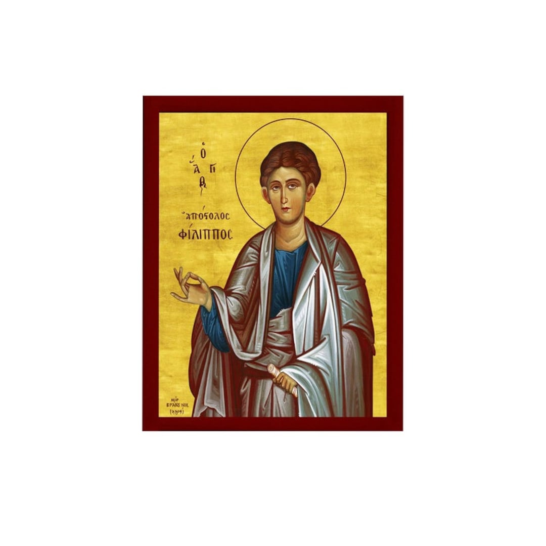 Saint Philip Icon the Apostle, Handmade Greek Orthodox Icon Apostle ...