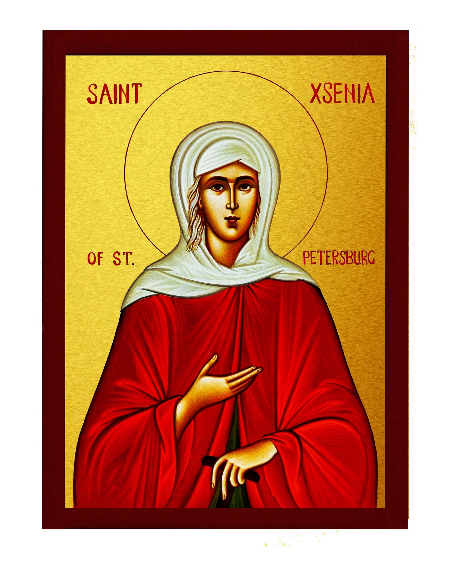 Saint Xenia Icon Handmade Greek Orthodox Icon of St Xenia of - Etsy