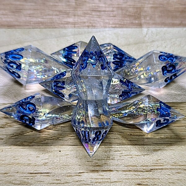 Clear Dice Set - Etsy