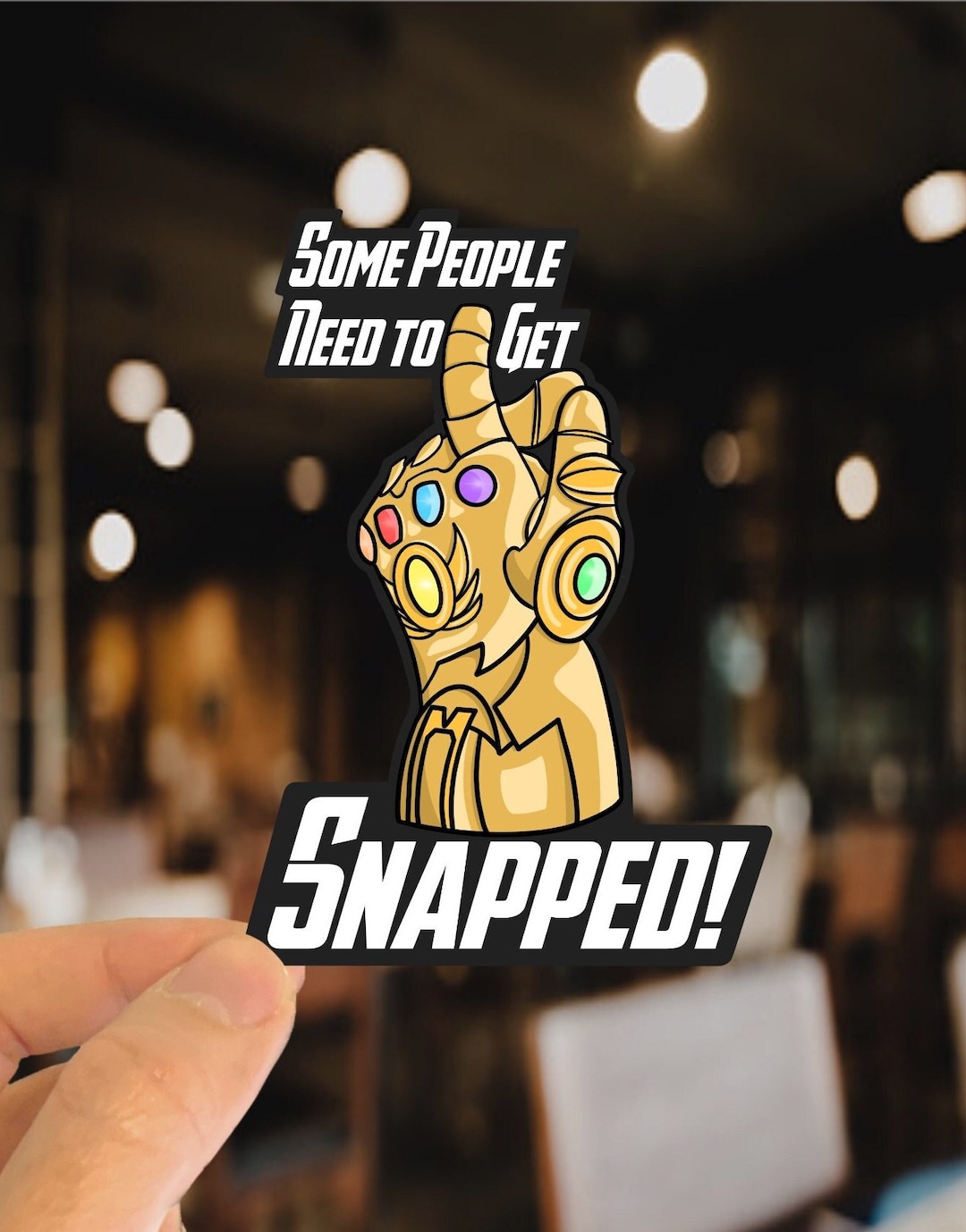 Infinity Gauntlet Sticker, Infinity Stones Sticker, Marvel Sticker ...